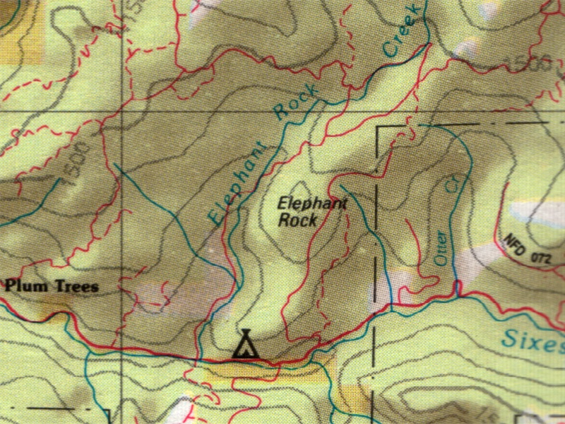Elephant Rock Map